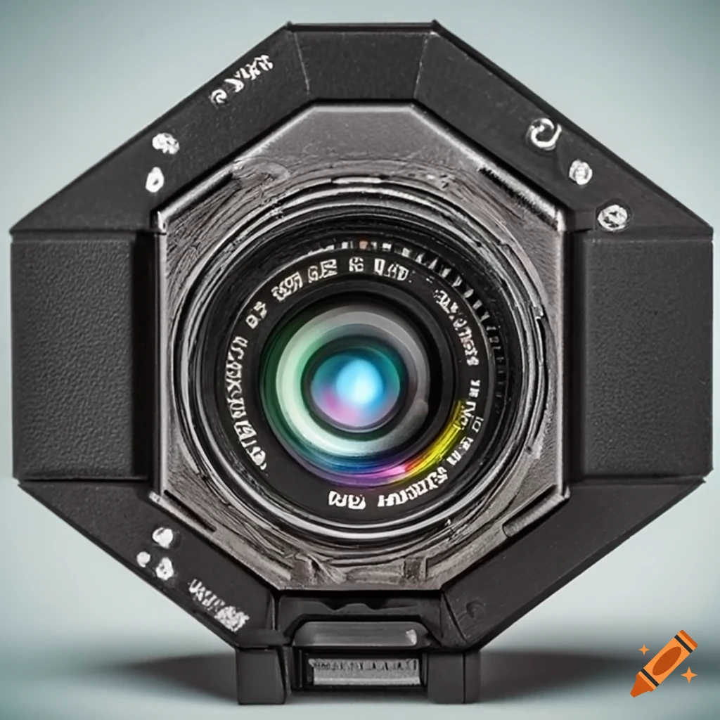 Camera on a cube on Craiyon