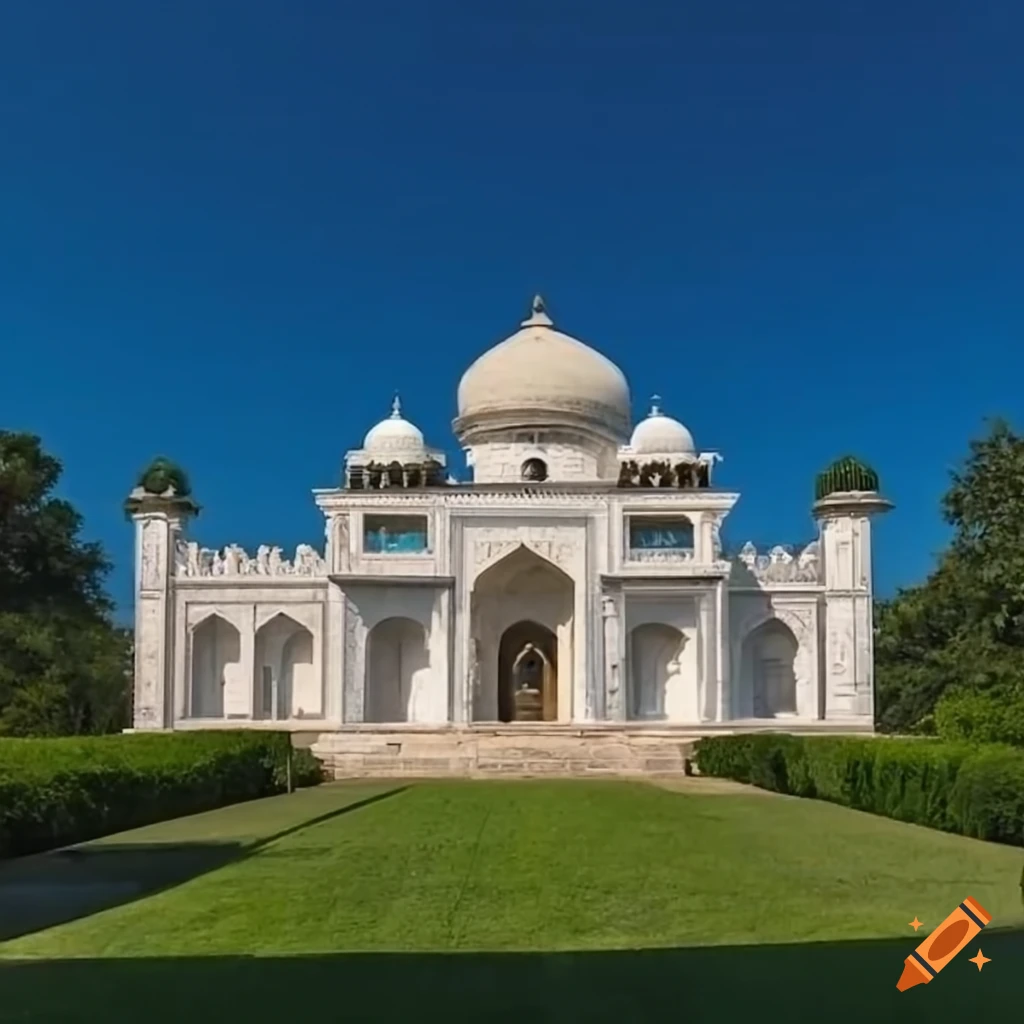 Front view of mughal mahal white house whitemarsh lynnewood