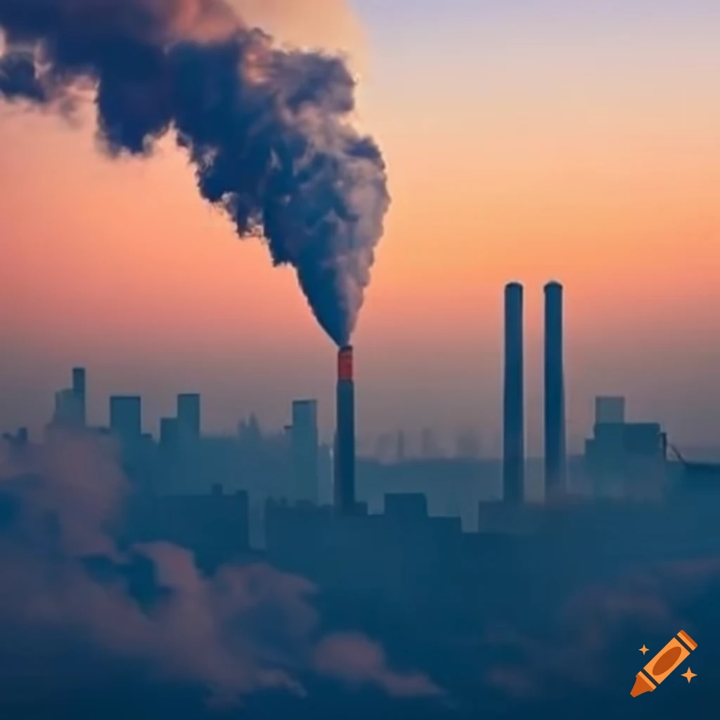 Image depicting air pollution on Craiyon