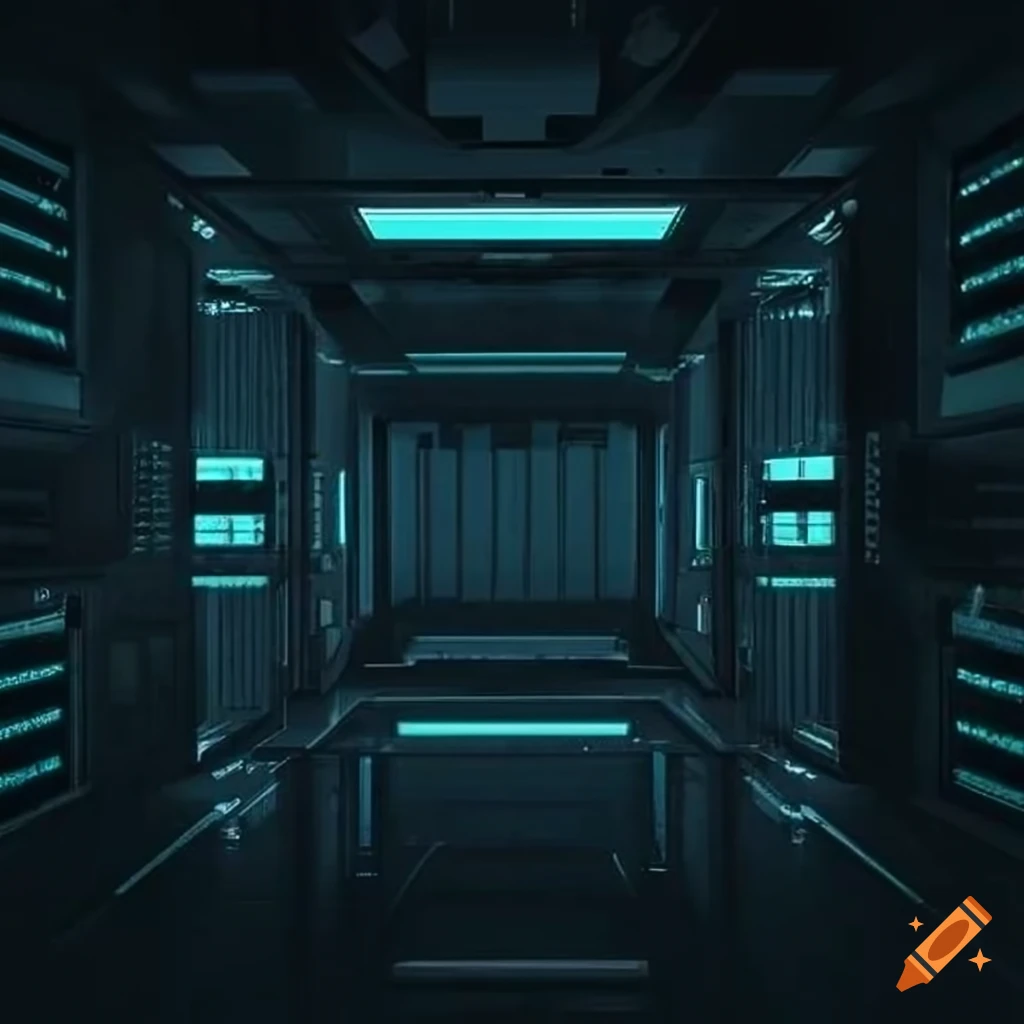 Futuristic ai in data center with holographic globe over a table on Craiyon