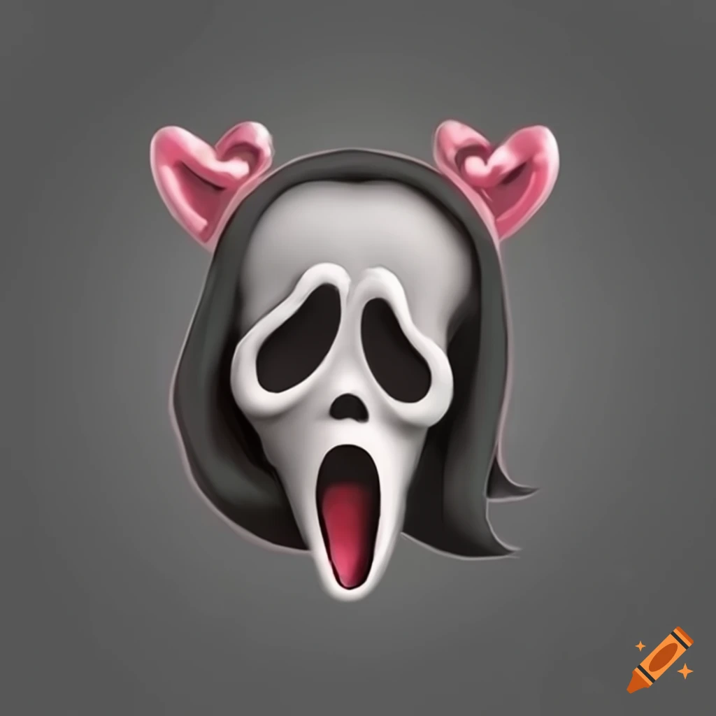 Cute ghostface with cat ears