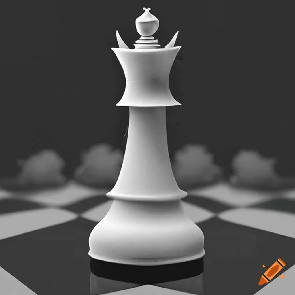 Unique dragon-shaped chess piece on Craiyon