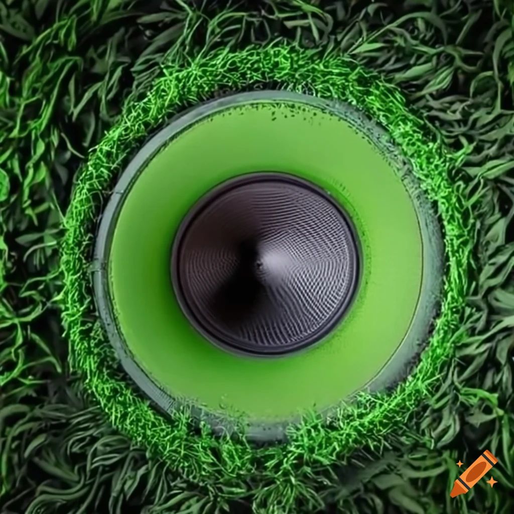 Unique grass loudspeaker design