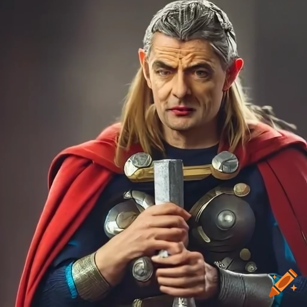 Portrayal of nicolas cage as oberon fairie king wearing a crown on Craiyon