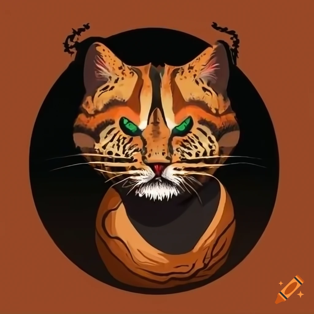 Cute cat with cow markings