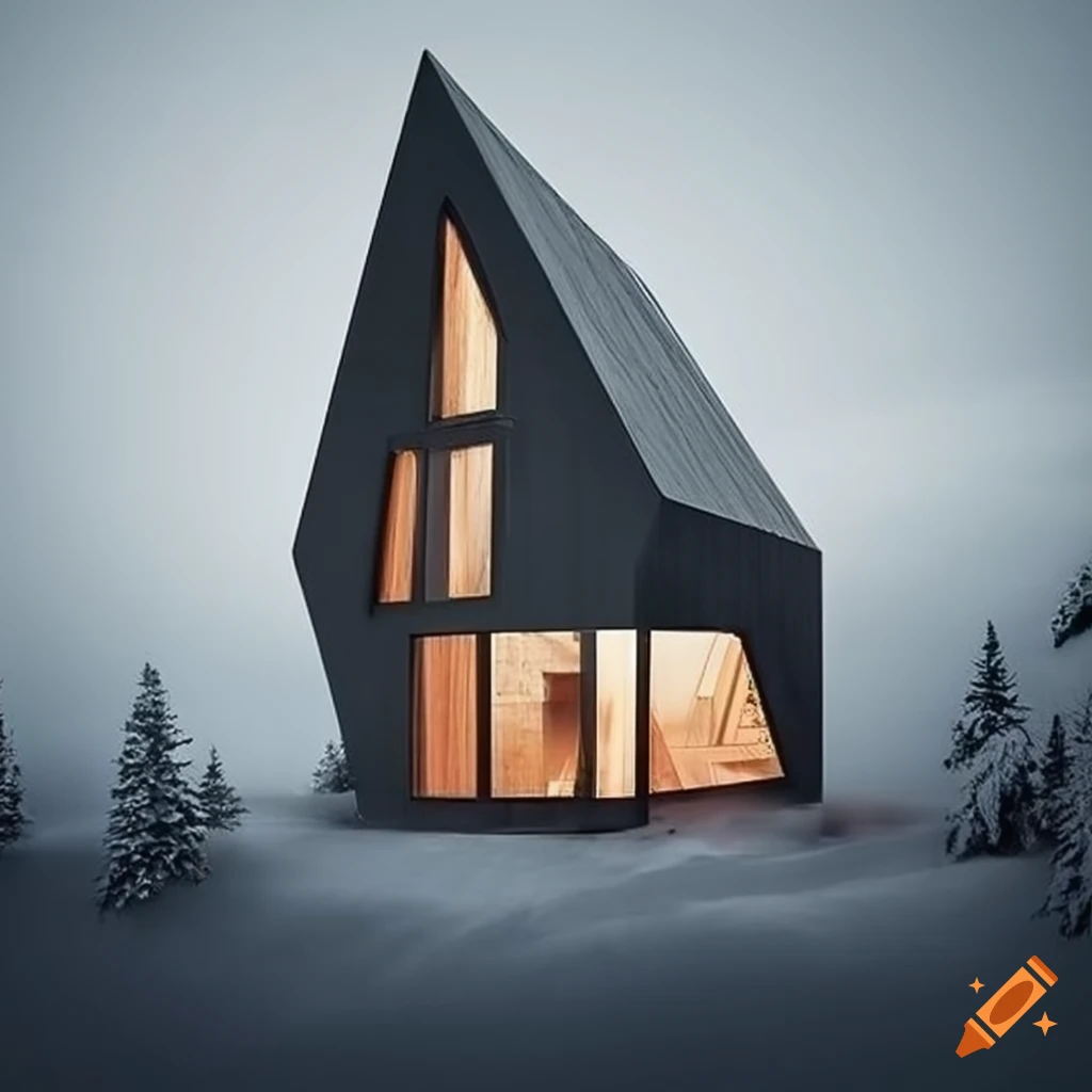 Sophisticated tower cabin architecture design on Craiyon