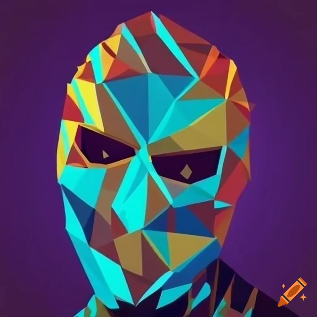 1990s retro-style portrait of a masked hero with fire superpowers on ...