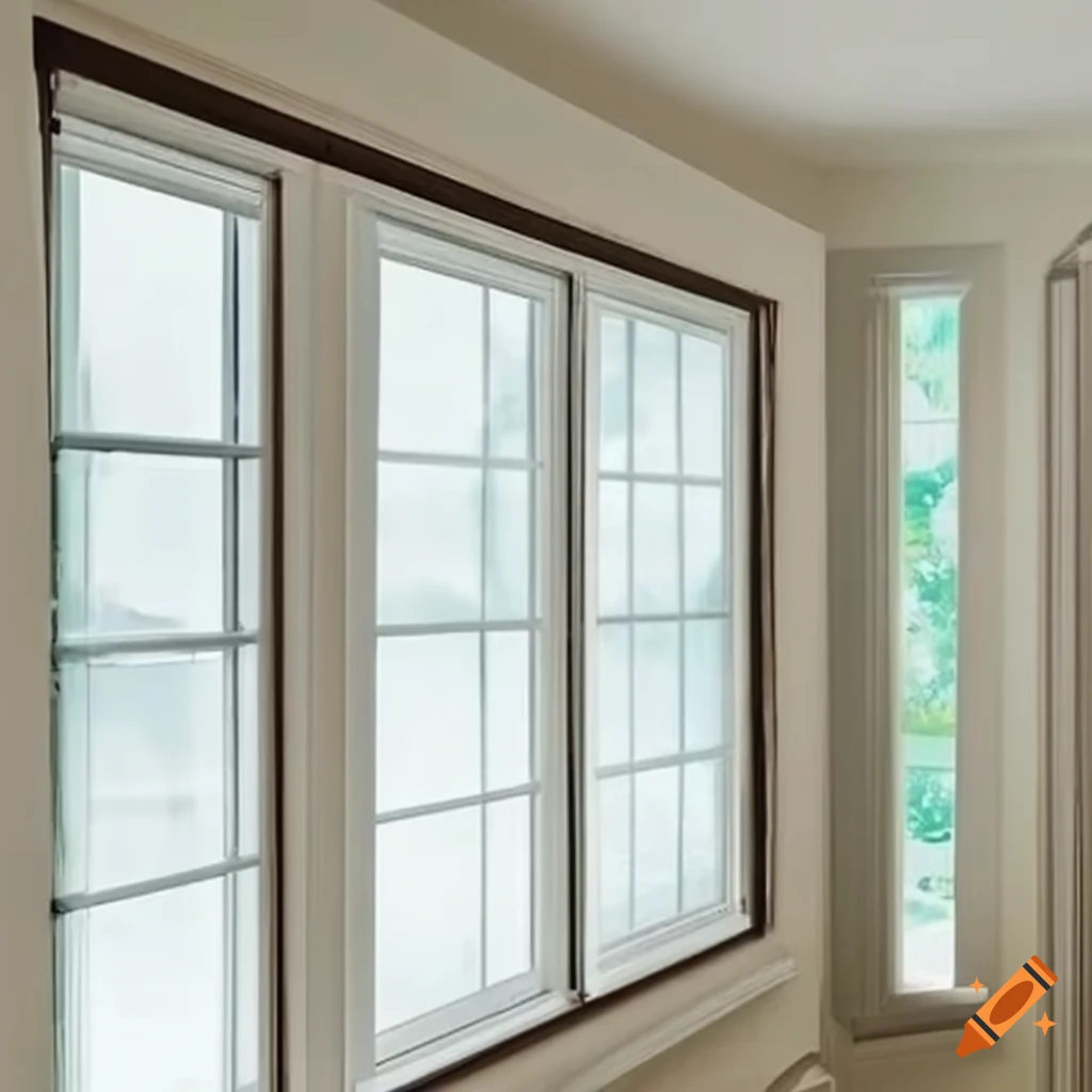 Sunlit windows shining brightly