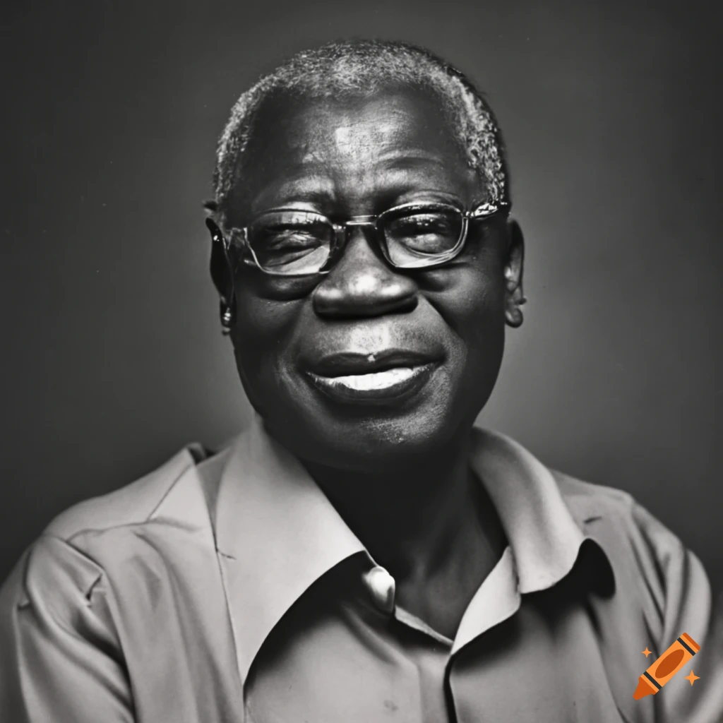 Portrait of mathieu kérékou, beninese politician