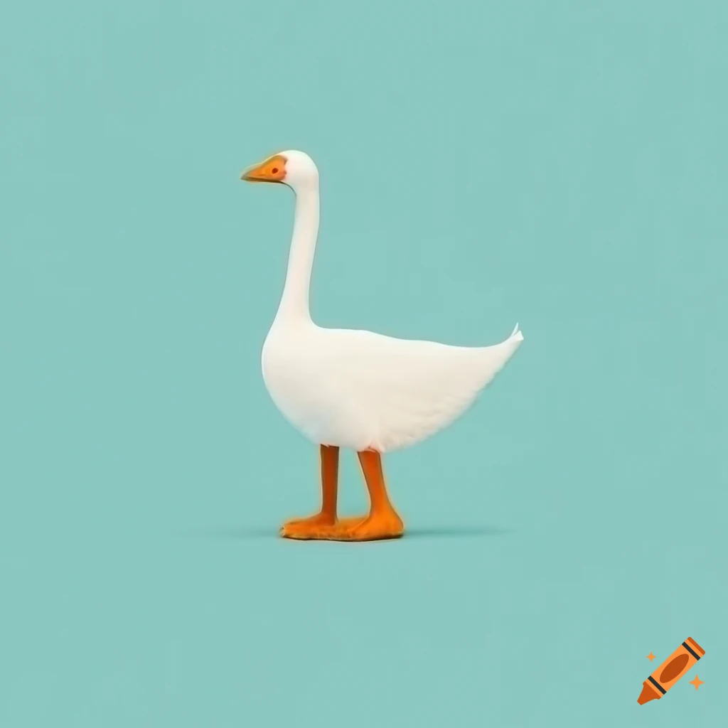 Minimalist 3D render of an untitled goose on Craiyon