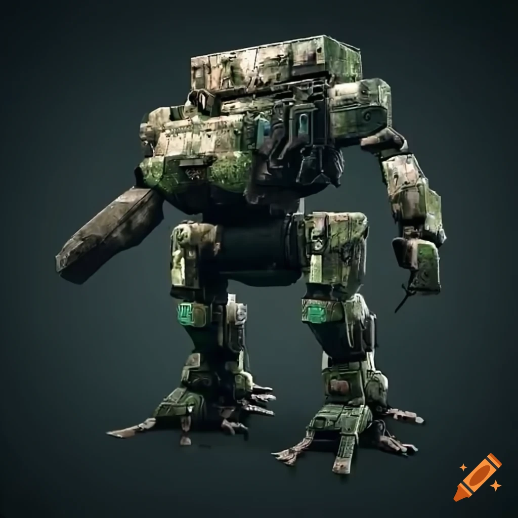 Bipedal tank war machine on Craiyon