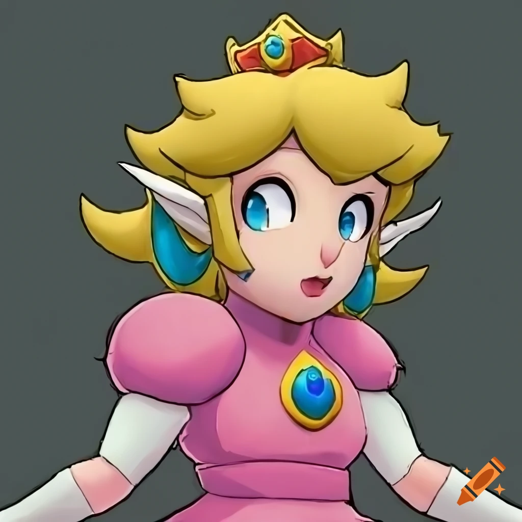 Princess peach as a mermaid on Craiyon