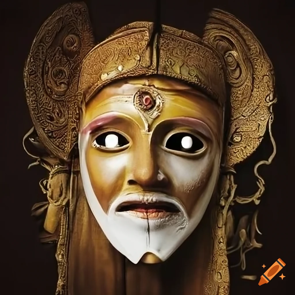 Prophet's mask on Craiyon