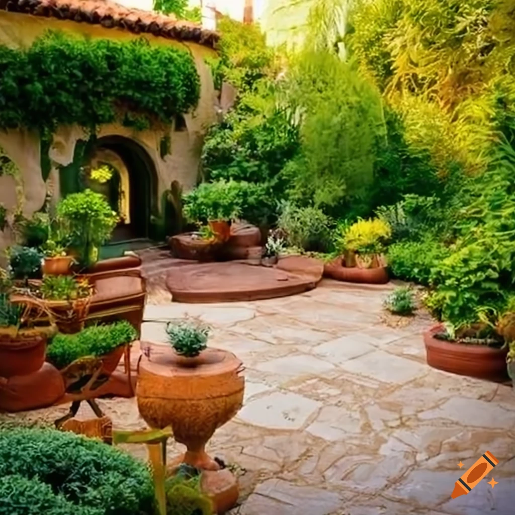 Berkeley rooftop edible garden overlooking the ocean on Craiyon