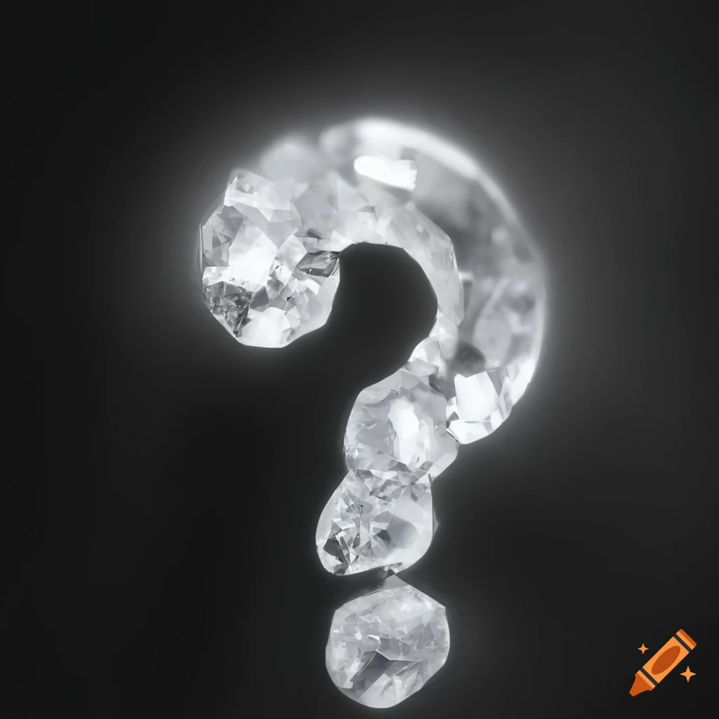 Mysterious crystal in the shape of a question mark