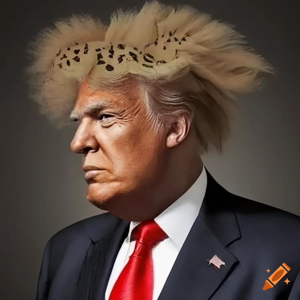 Photorealistic satire of donald trump as an african man on Craiyon