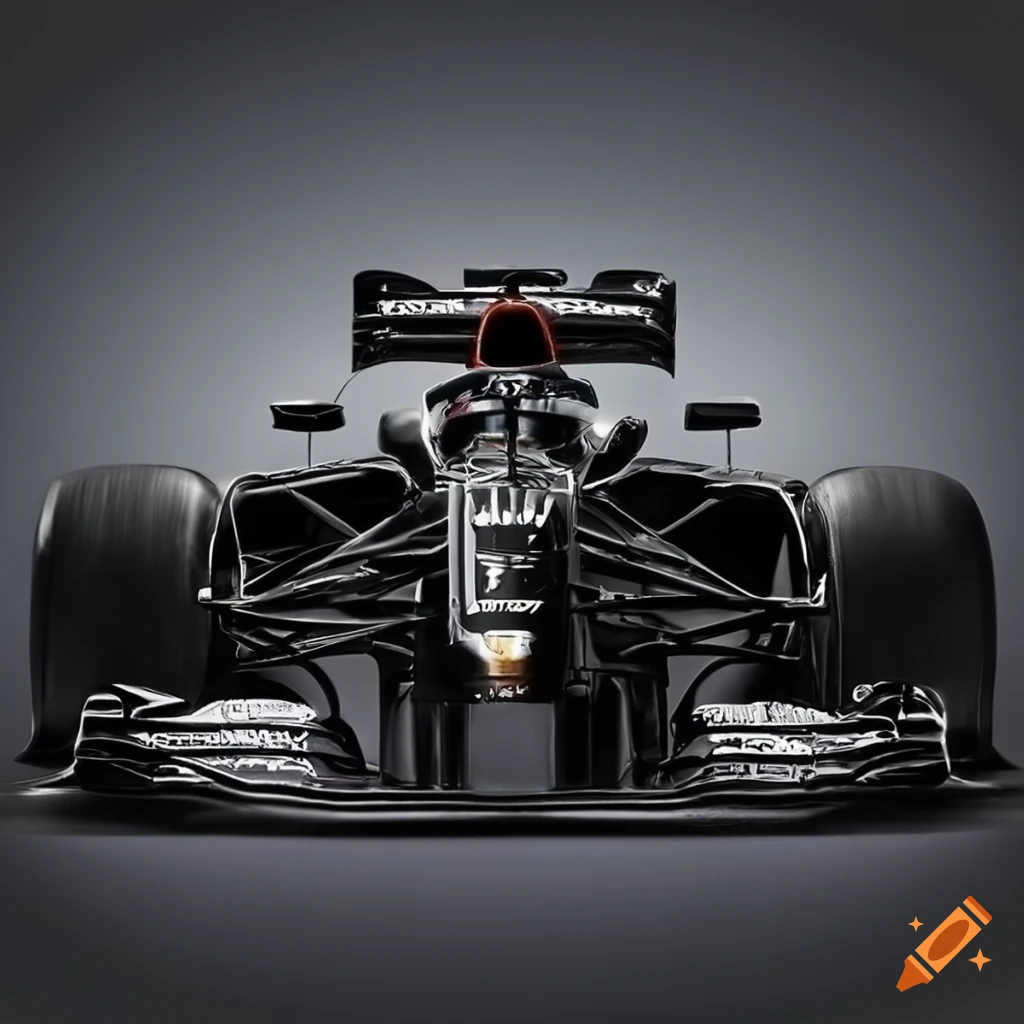 Black formula one car