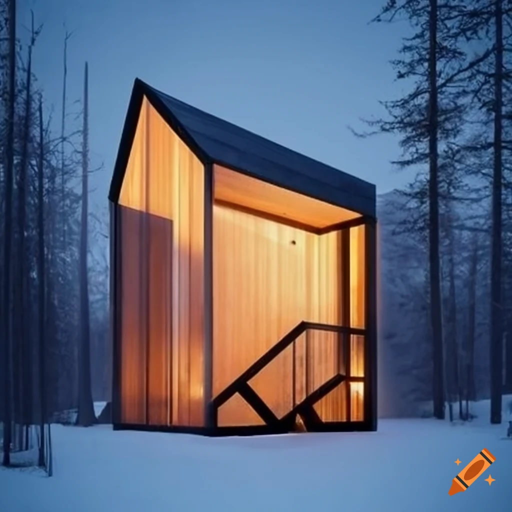 Sophisticated nordic tower cabin architecture on Craiyon