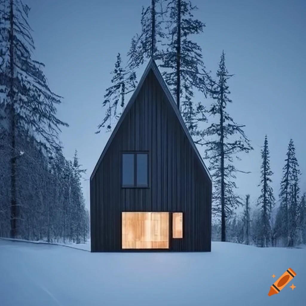 Sophisticated nordic tower cabin architecture on Craiyon