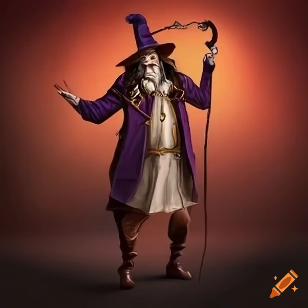 Male circus wizard on Craiyon