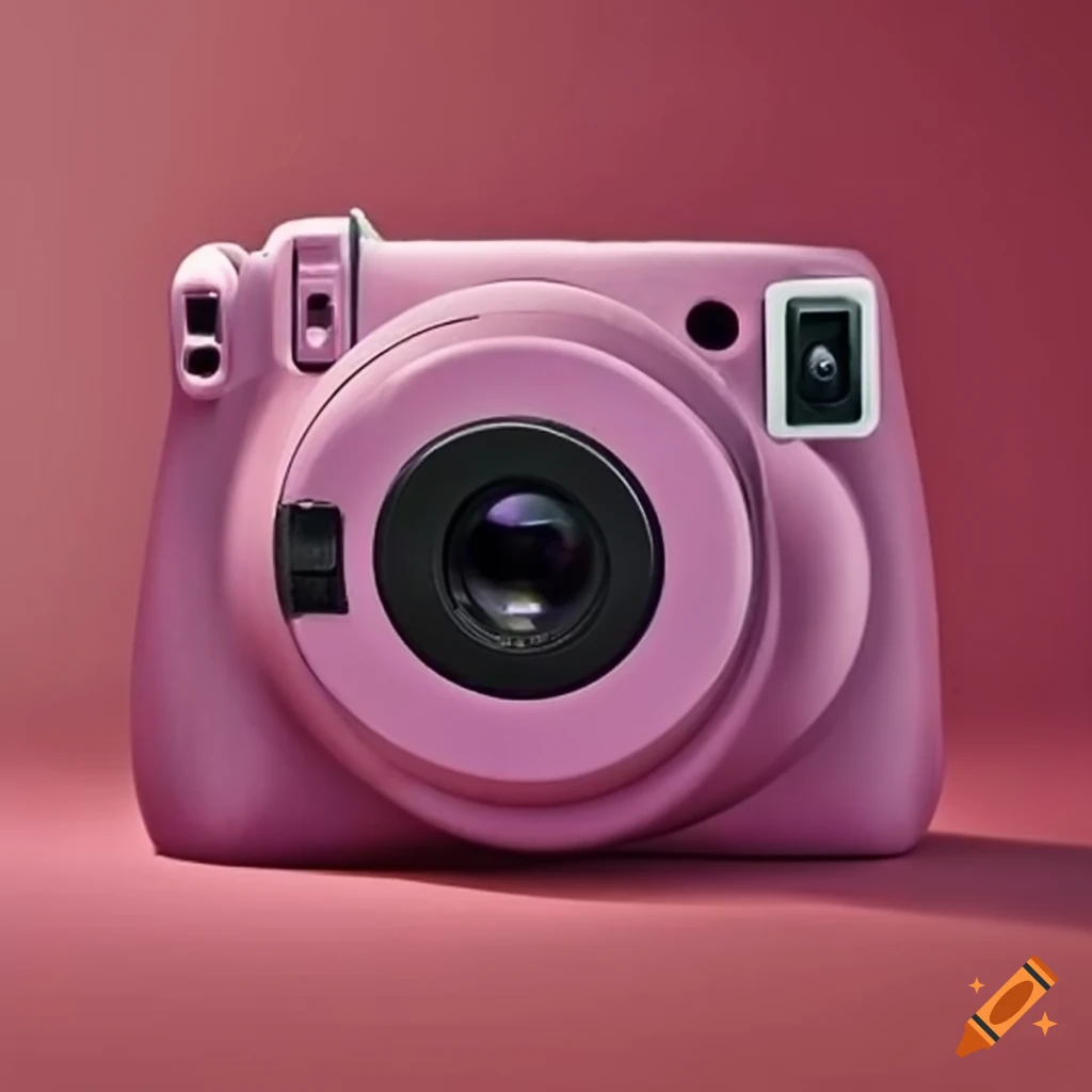 Tulip-shaped instax camera