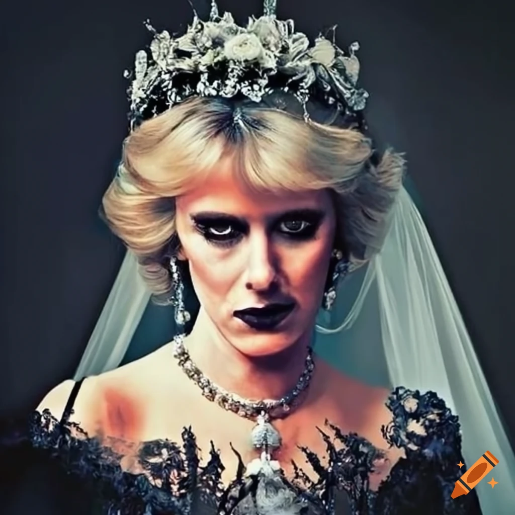 Eerie gothic wedding on Craiyon