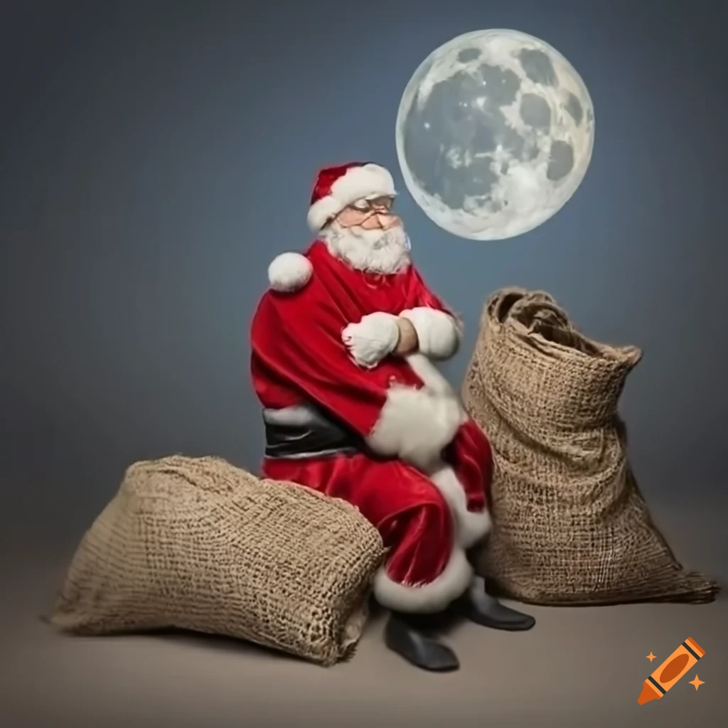 Santa and the seven dwarves on Craiyon