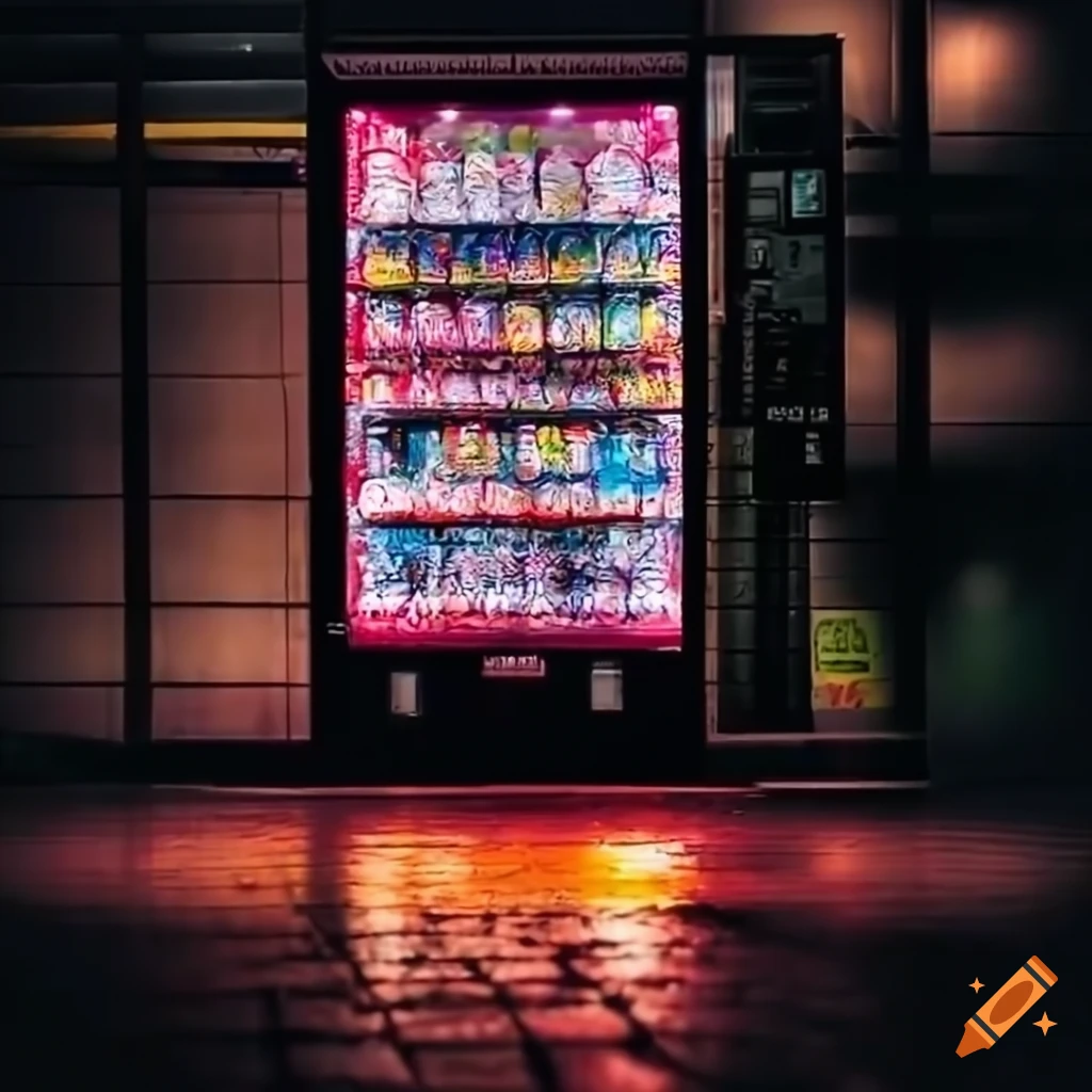 Christmas-themed vending machine on Craiyon