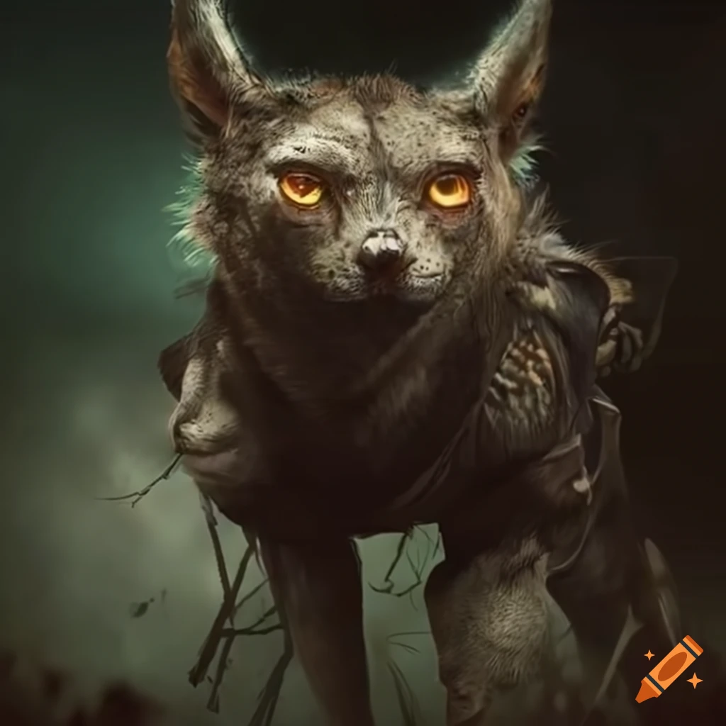 Artwork of a post-apocalyptic animal