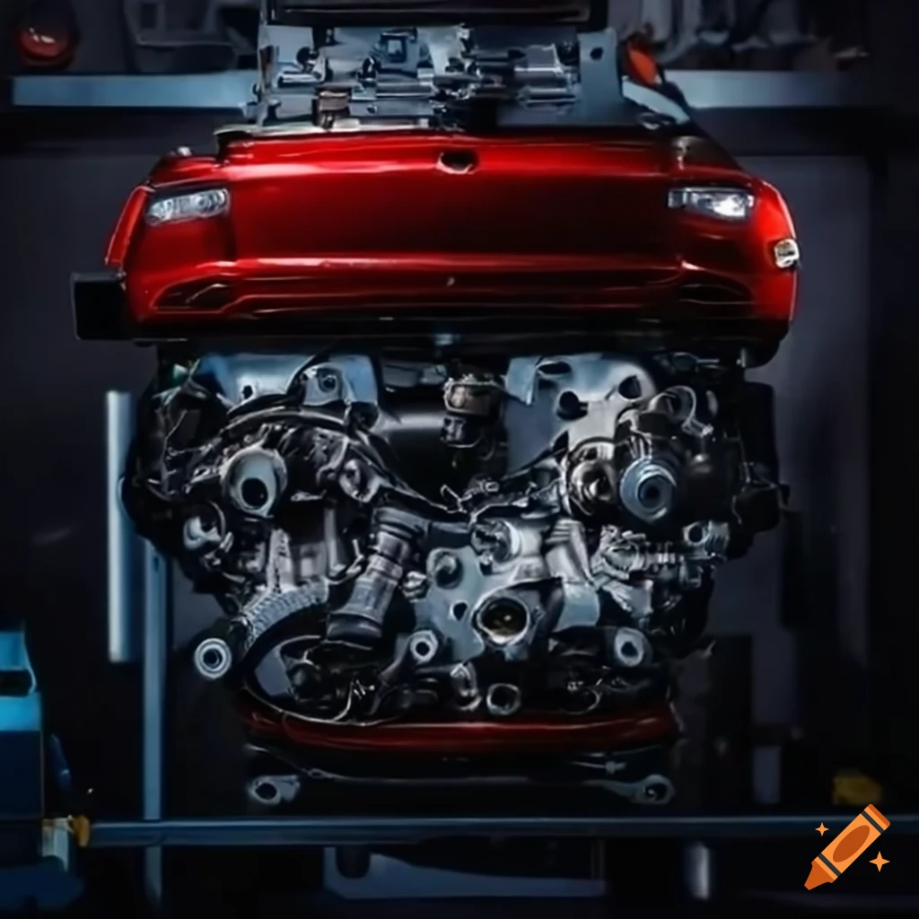 Electrical system of a nissan 180sx car on Craiyon