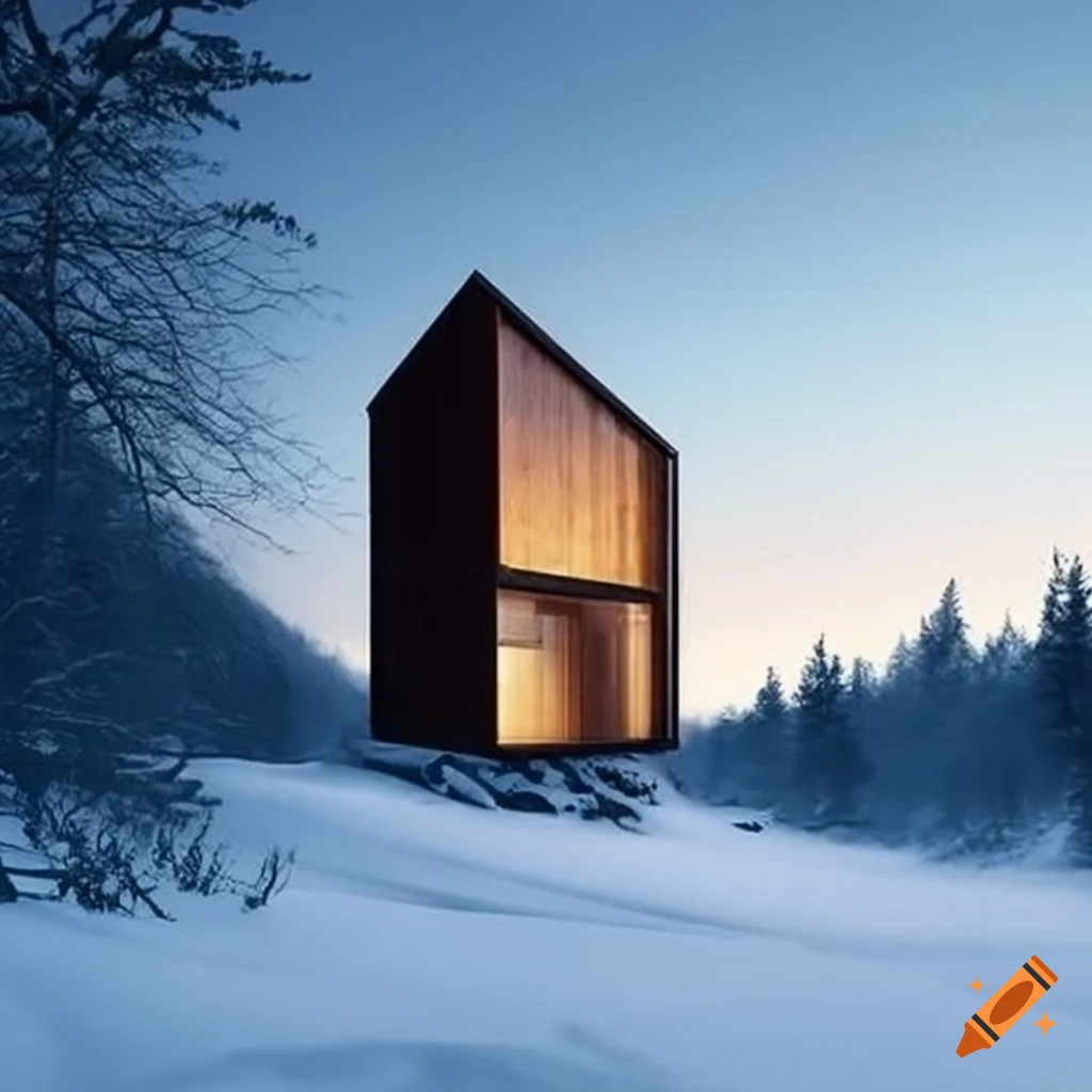 Sophisticated nordic tower cabin architecture on Craiyon