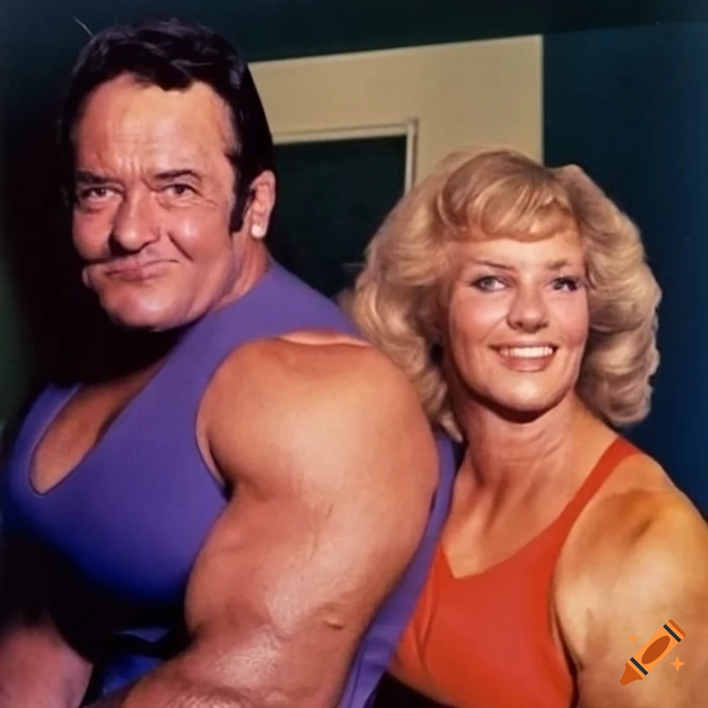 Retro photo of a strong husband and wife on Craiyon