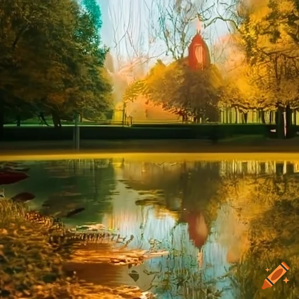 Community park scenery on Craiyon