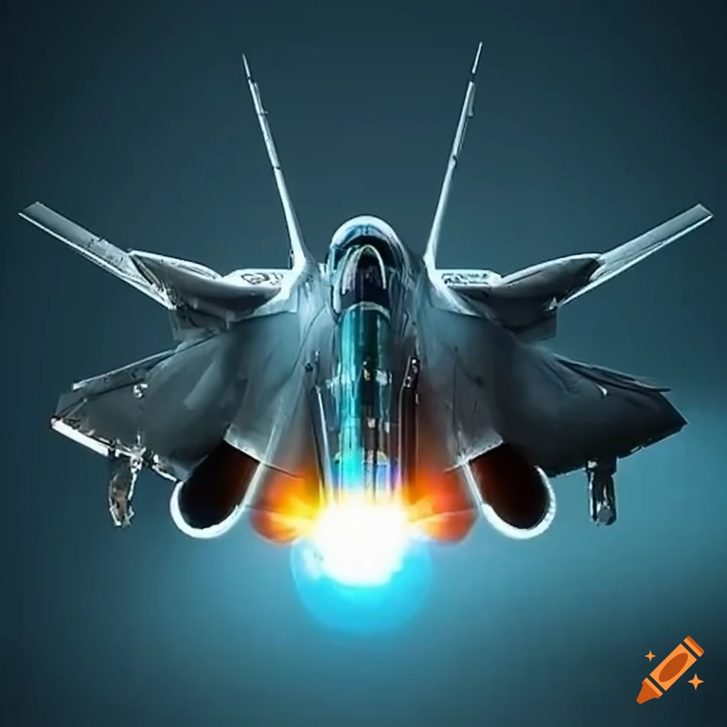 Image of a 6th generation fighter jet on Craiyon