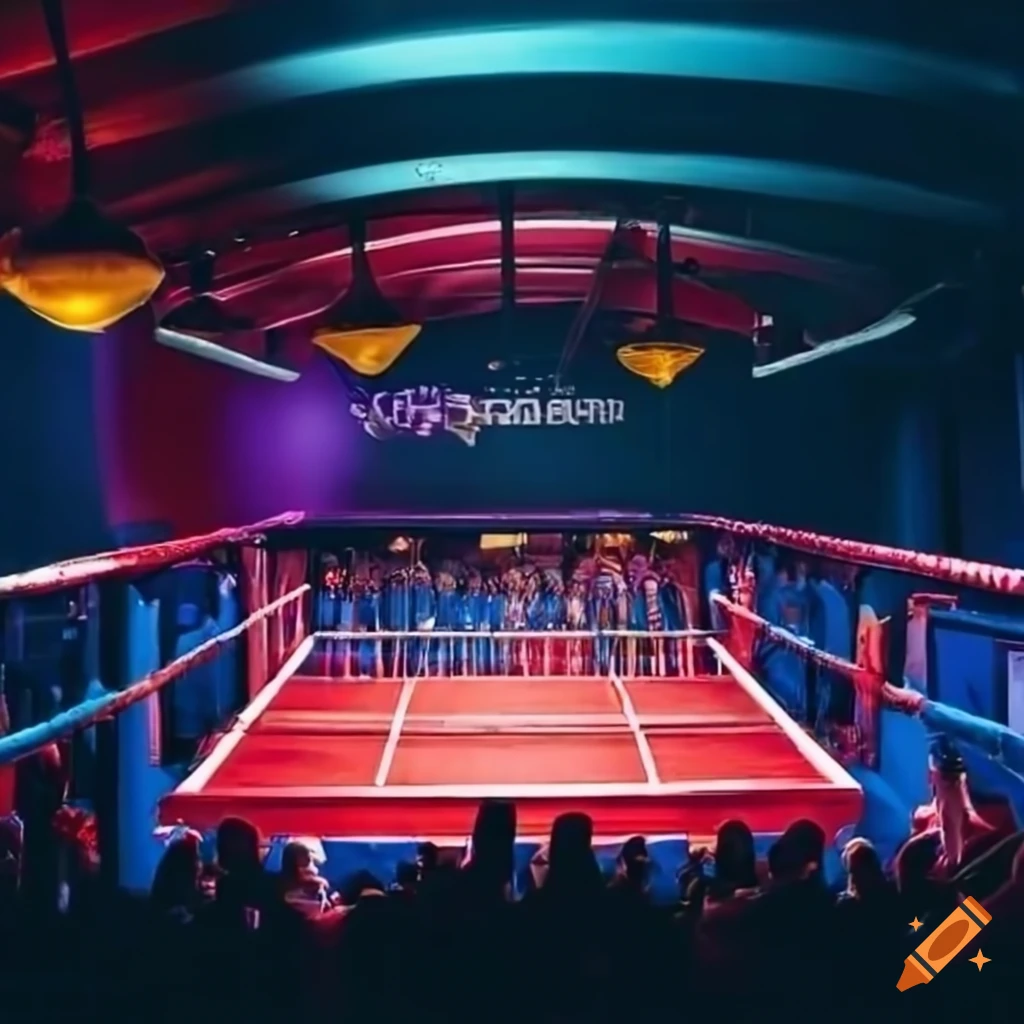 Pro wrestling ring on Craiyon