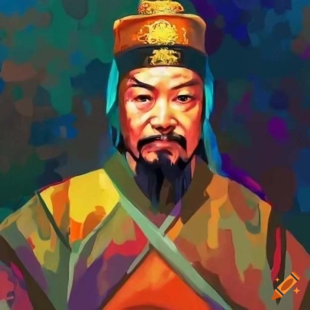 Portrait of Emperor Kang Xi on Craiyon
