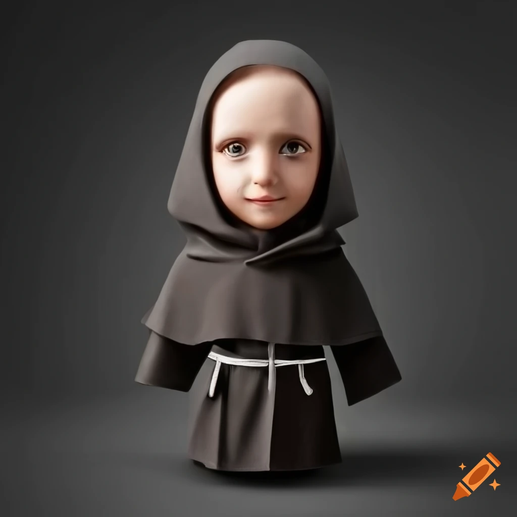 Franciscan friar talking with kids