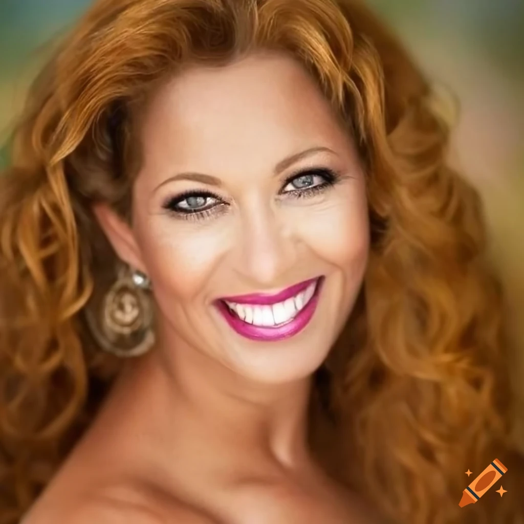 Closeup glamour portrait of nina radcliff