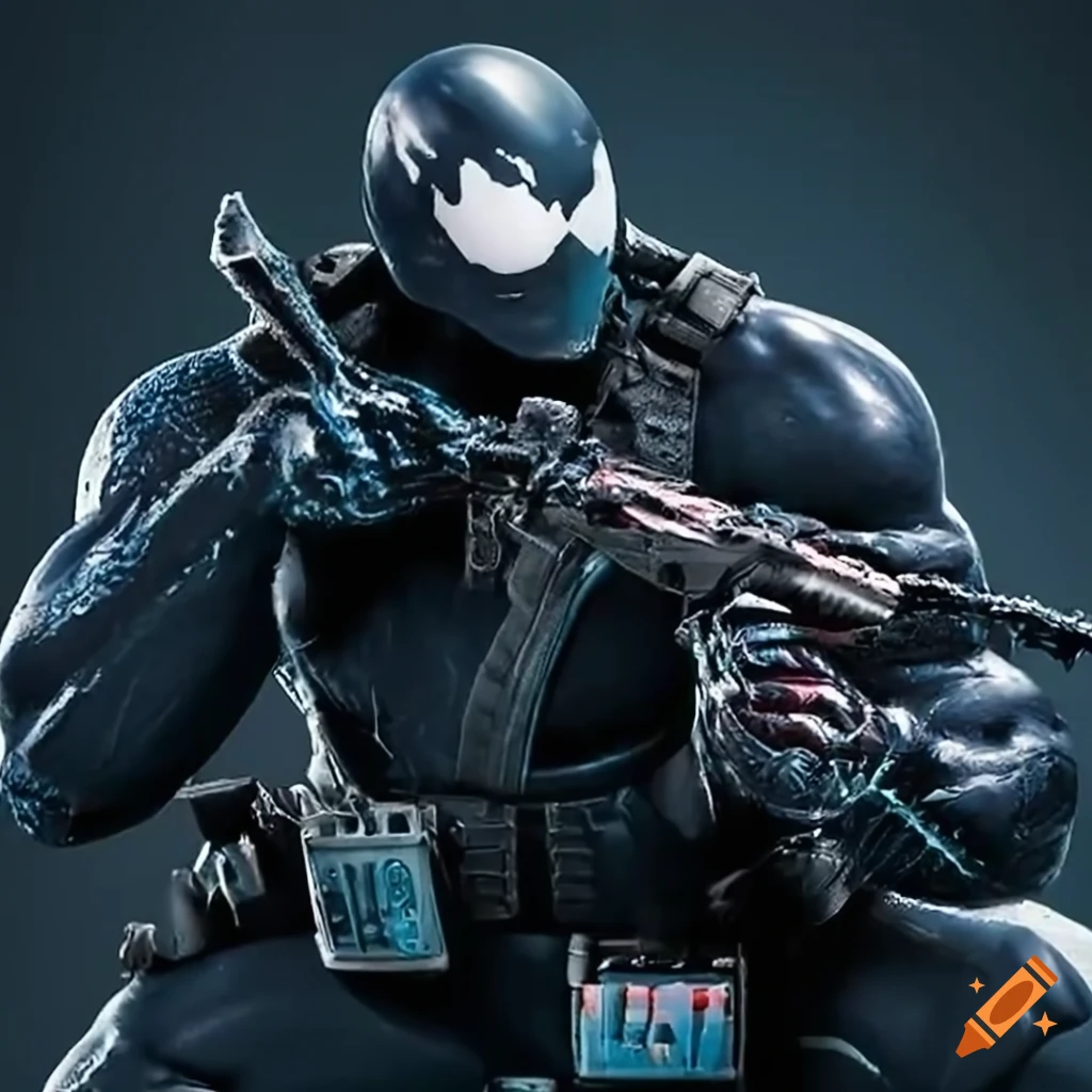 Poster of venom body horror movie on Craiyon