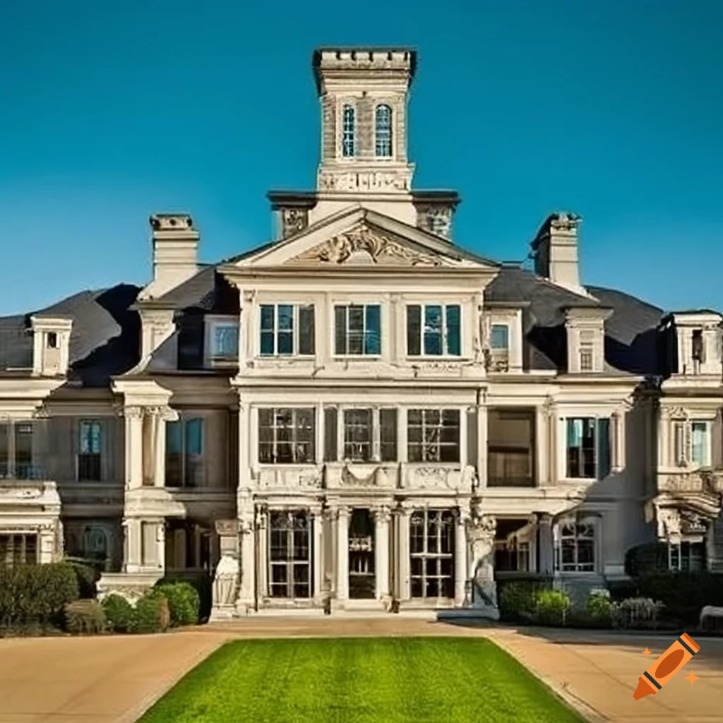 Image of a large mansion on Craiyon