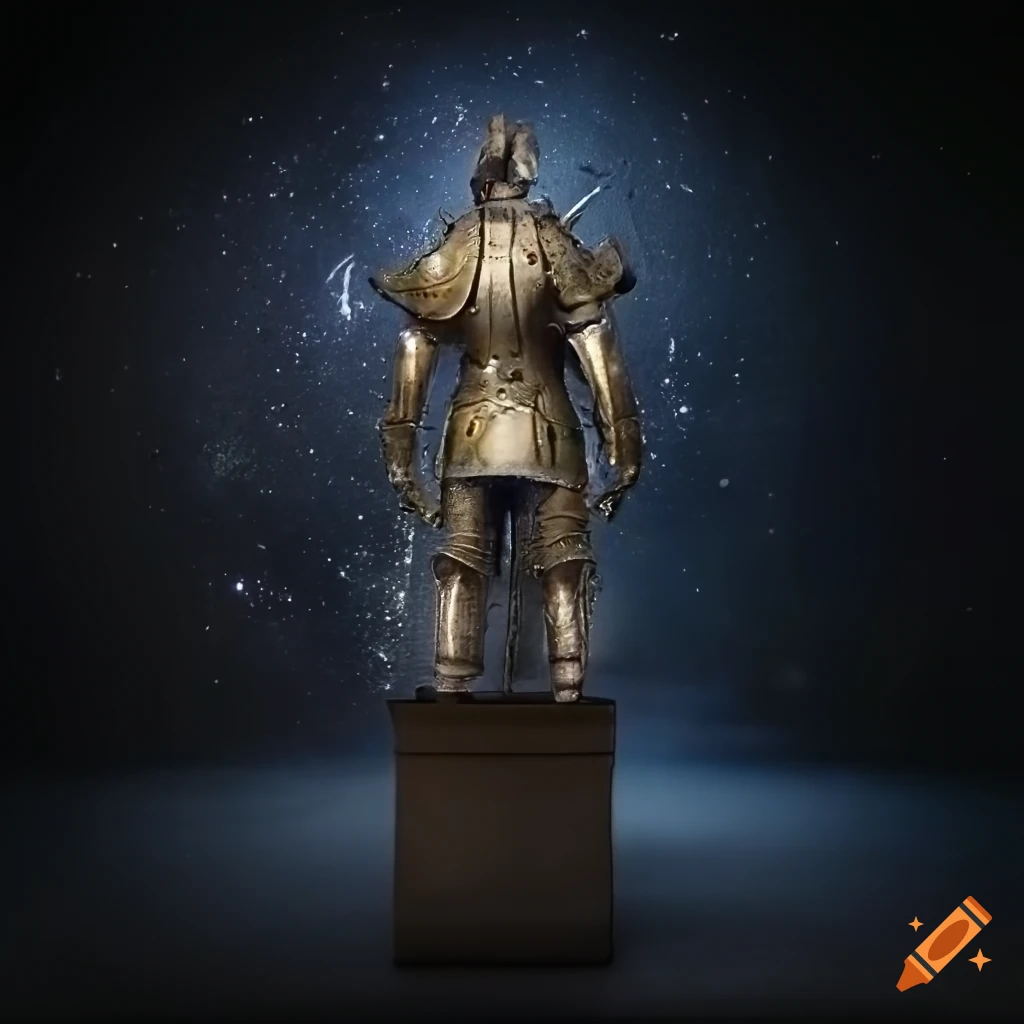 Dolphin-inspired armor with star and moon motifs on Craiyon