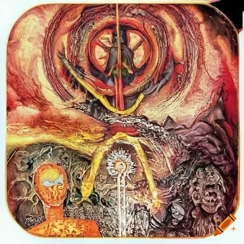 Image of the devil and four of pentacles tarot cards - reversed on Craiyon