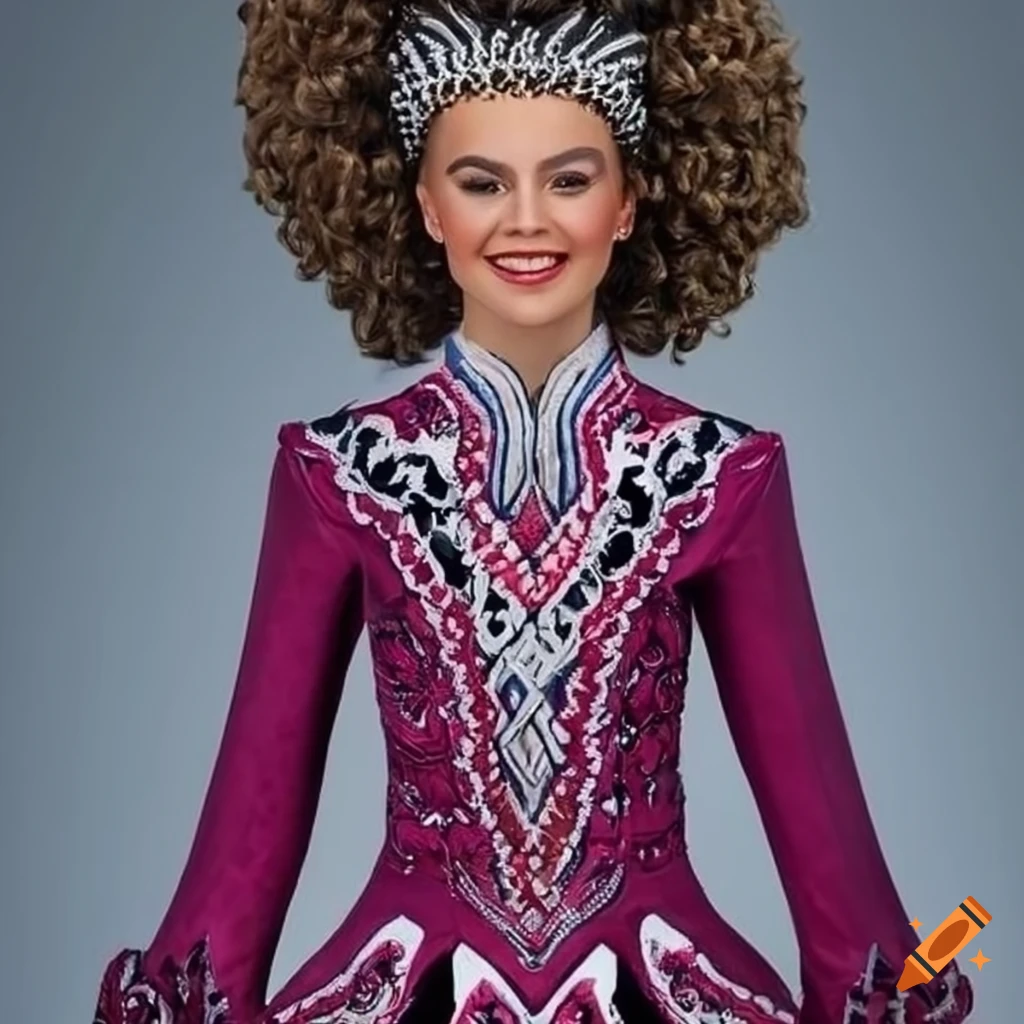 Ashoka Tano inspired Irish dance dress on Craiyon