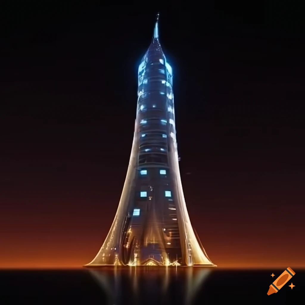 Impressive spaghetti and jello tower project on Craiyon