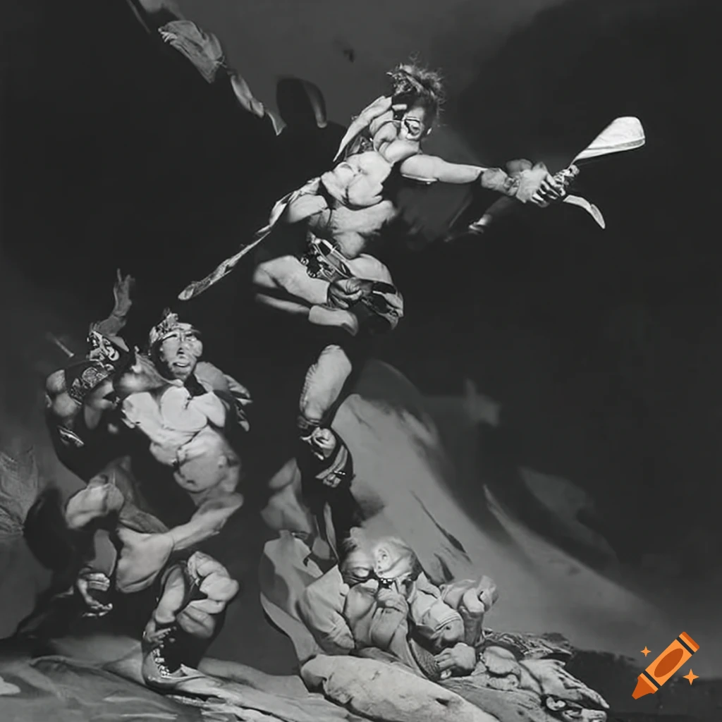 Compositional layout sketches of female characters by frank frazetta on ...