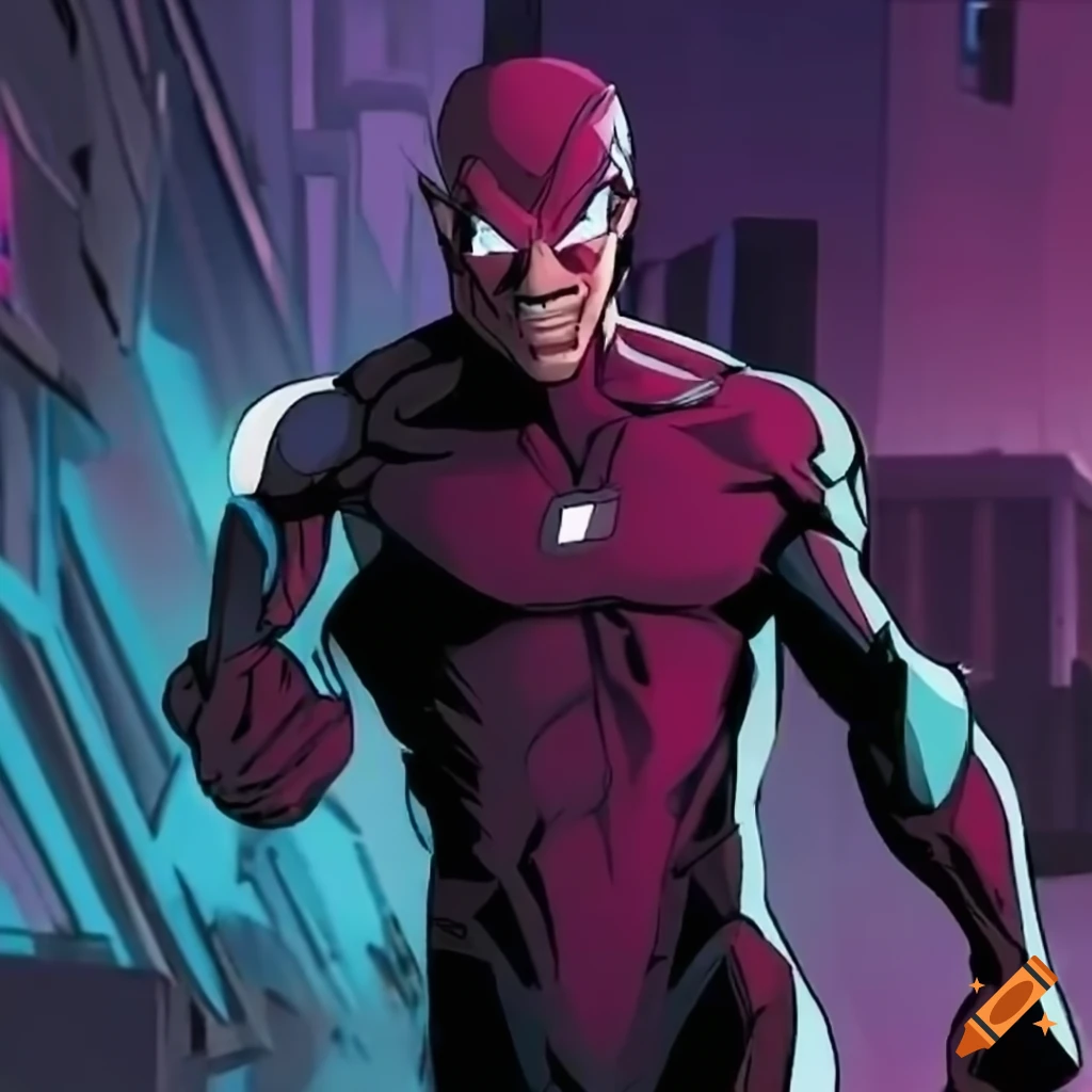 Image of a character running at incredible speed on Craiyon