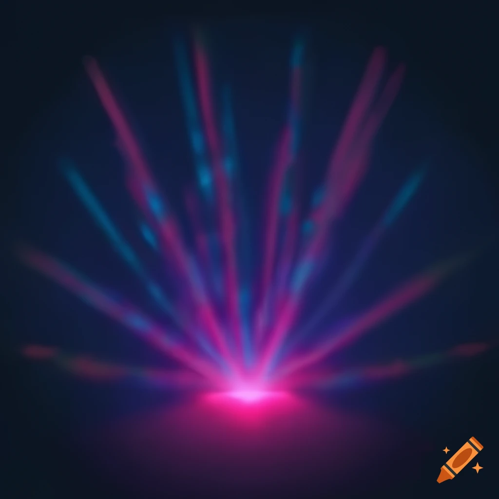 Pixelated laser beam in 80s style on Craiyon