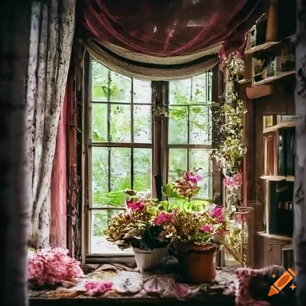 Maximalist organized clutter interior on Craiyon