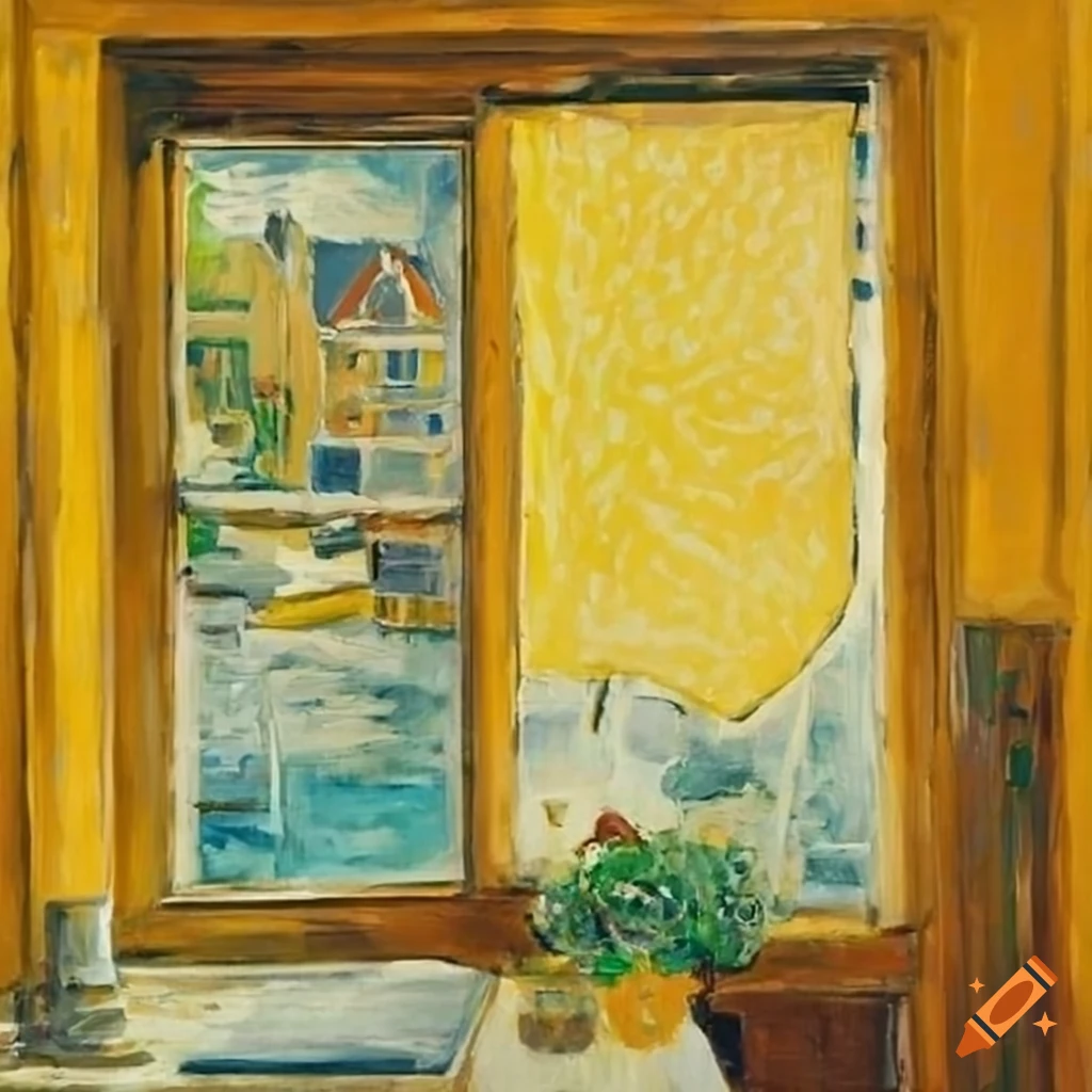 View of a room with flowers in front of a window