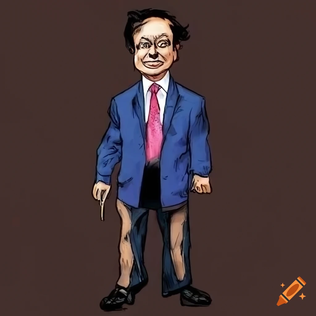 Cel-shaded comic illustration of gustavo petro urrego on Craiyon